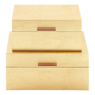 Glam Gold Wood Box Set 56665 - Transitional - Decorative Boxes - by GwG ...