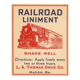 "Railroad Liniment" Digital Paper Print by Vintage Booze Labels, 15"x18 ...