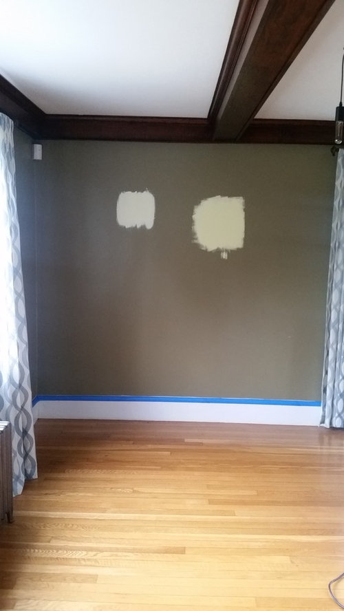 Wall color ideas for multi-wood room