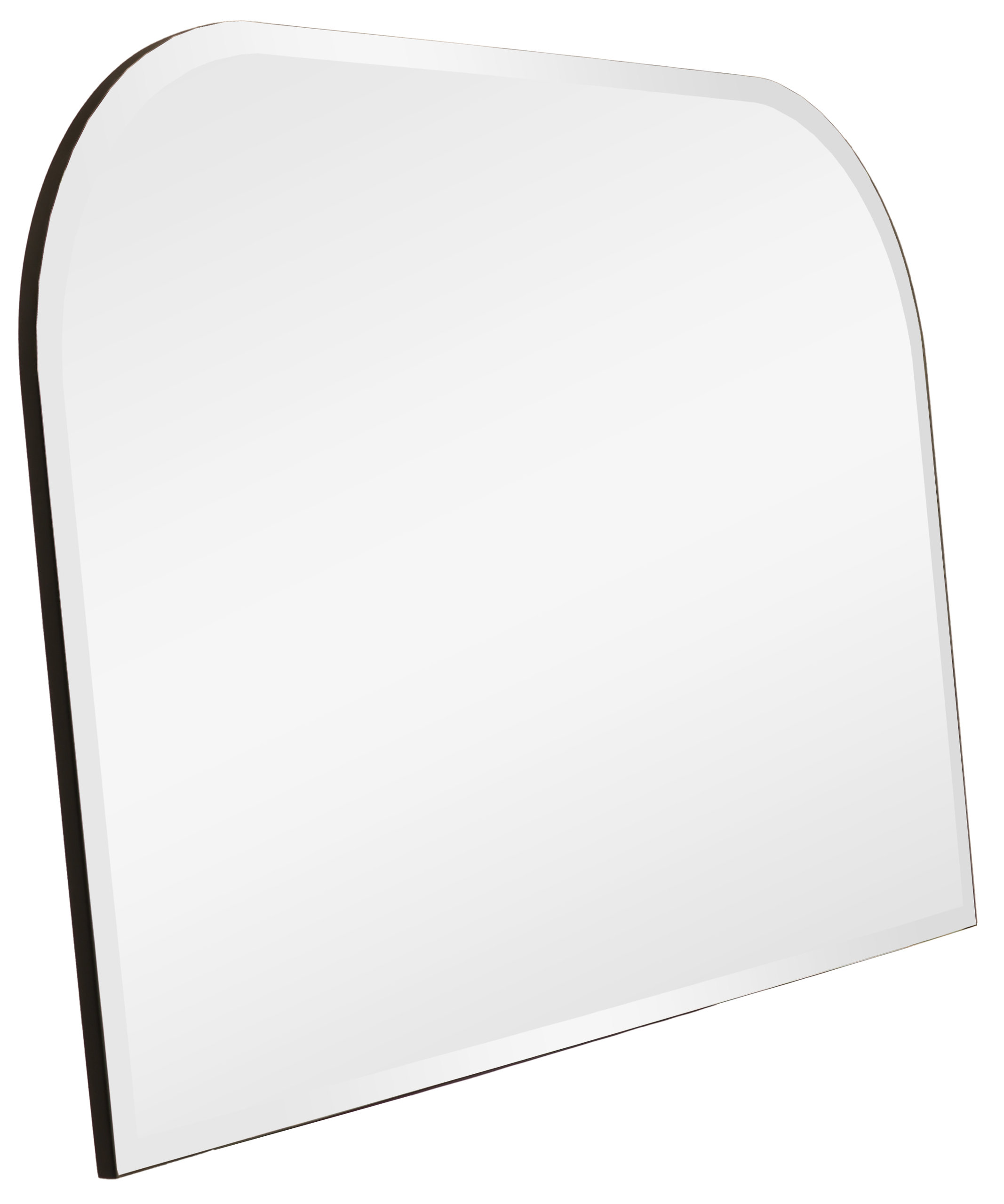 24"x36" Classic Half-Moon shaped Frameless Bevelled Mirror ...