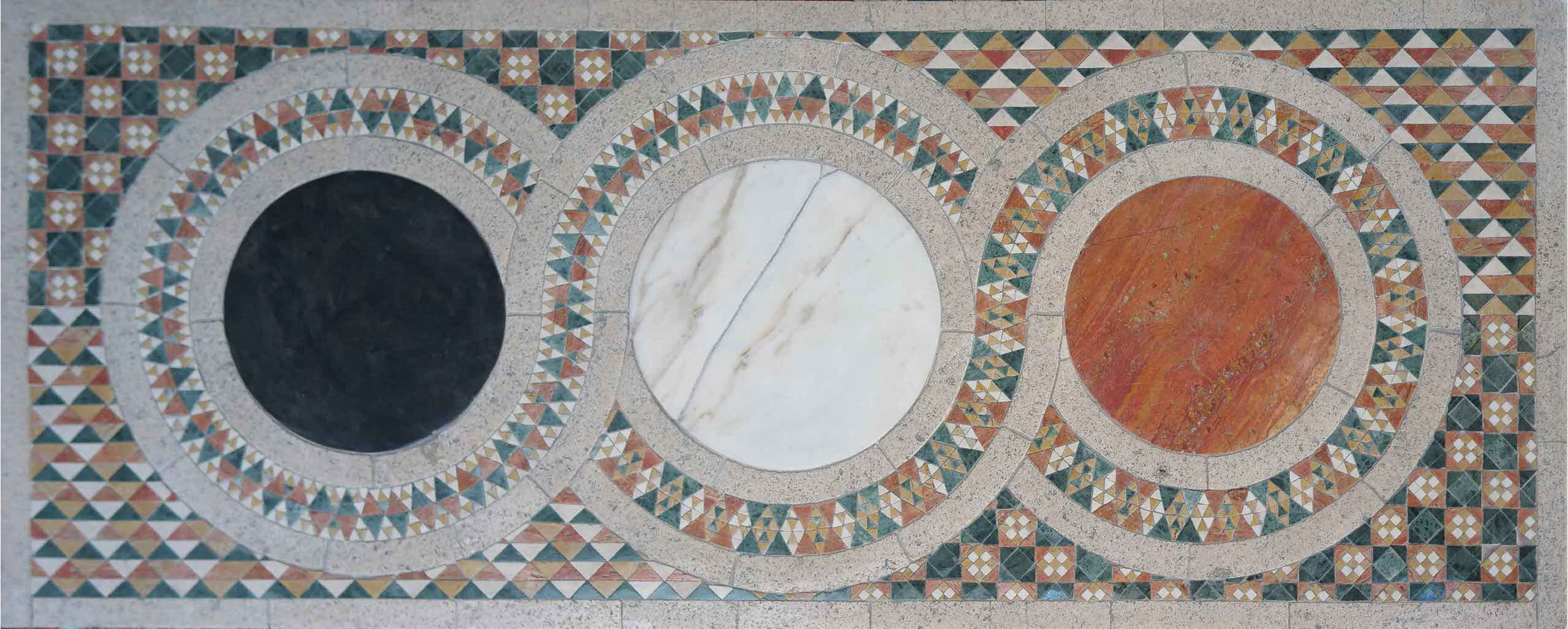 Mosaic Designs - The Three Stones, 118" x 47" - Contemporary - Tile ...