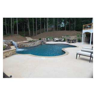 Hilltop Custom Pool in Acwort, Ga - Modern - Atlanta - by Hilltop Pools ...