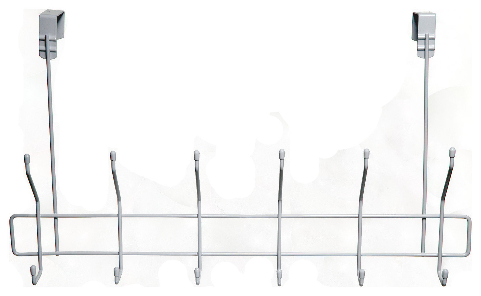 Homebasix SS-HG6-50-PE-3L Door Hanger, 6 Hook, White - Wall Hooks - by ...
