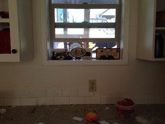 Subway tiles around kitchen window?