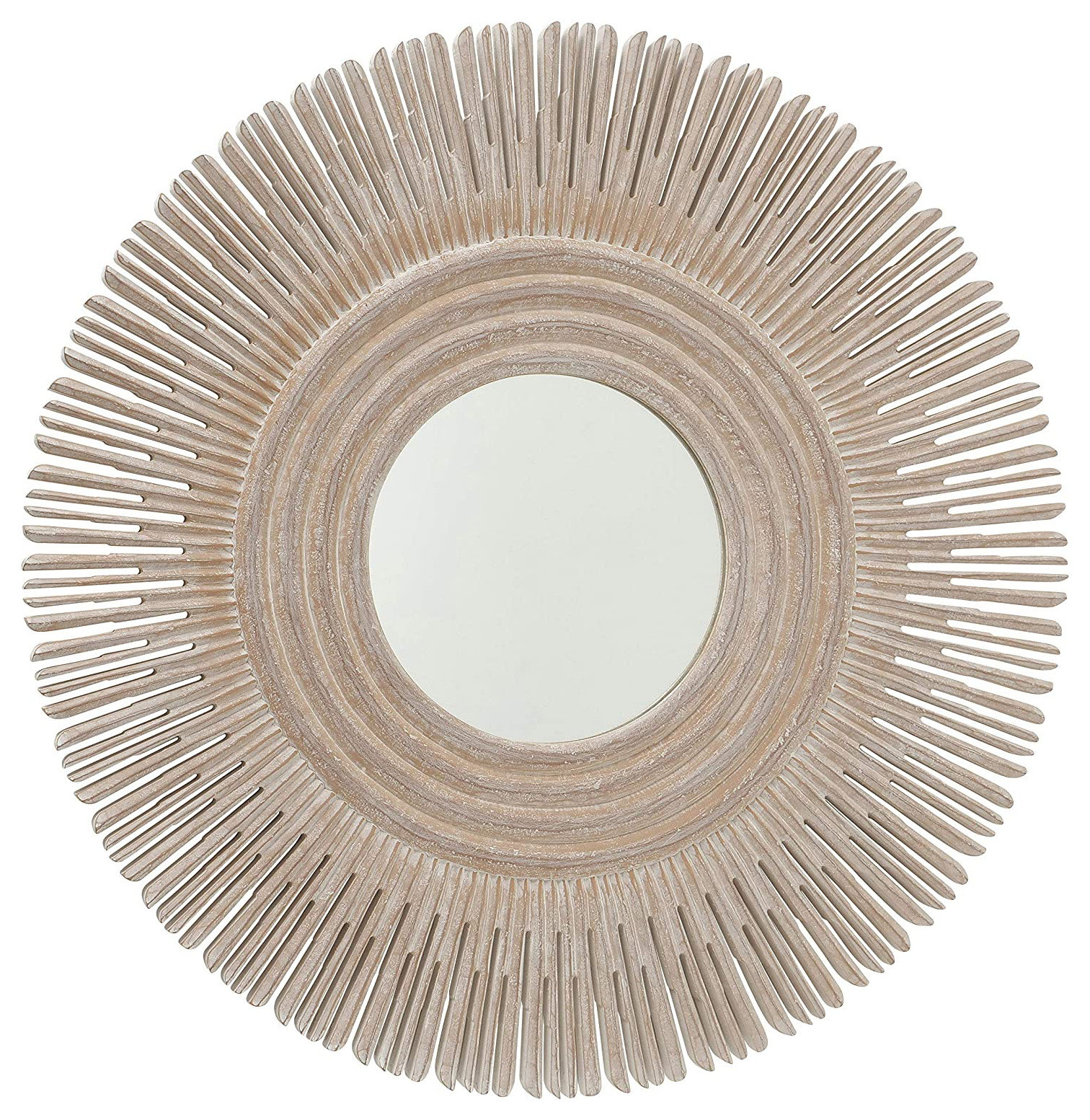 Boho Burst Accent Mirror, 35.5 Inches - Farmhouse - Wall Mirrors - by ...