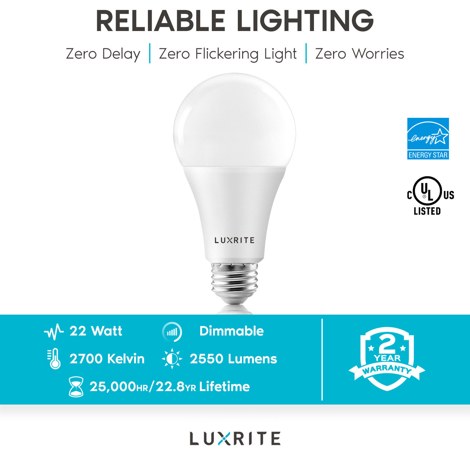 A21 LED Bulb 2550lm Damp Rated 22W E26 Base - Modern - Led Bulbs - by ...