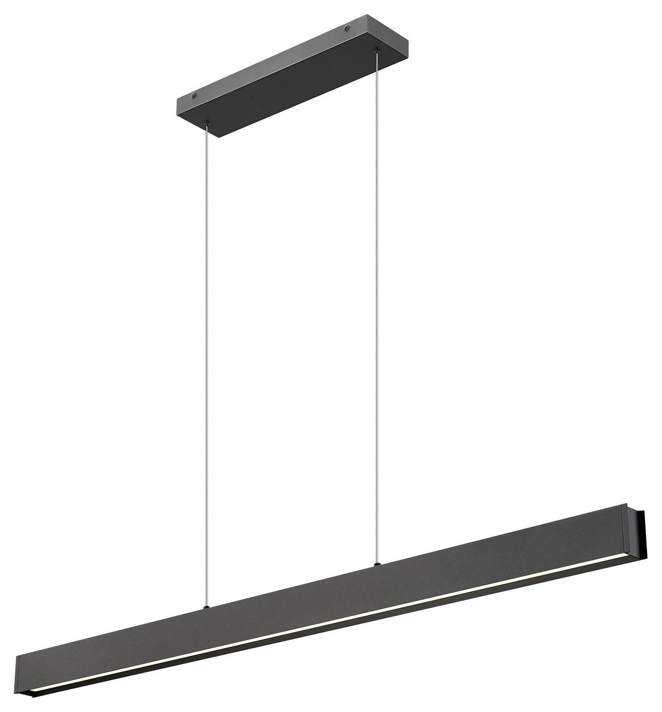 Hudson LED Linear Chandelier in Matte Black - Modern - Kitchen Island ...