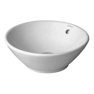 Duravit 0325420000 Bacino 16 5/8" Vessel Round Bathroom Sink with ...