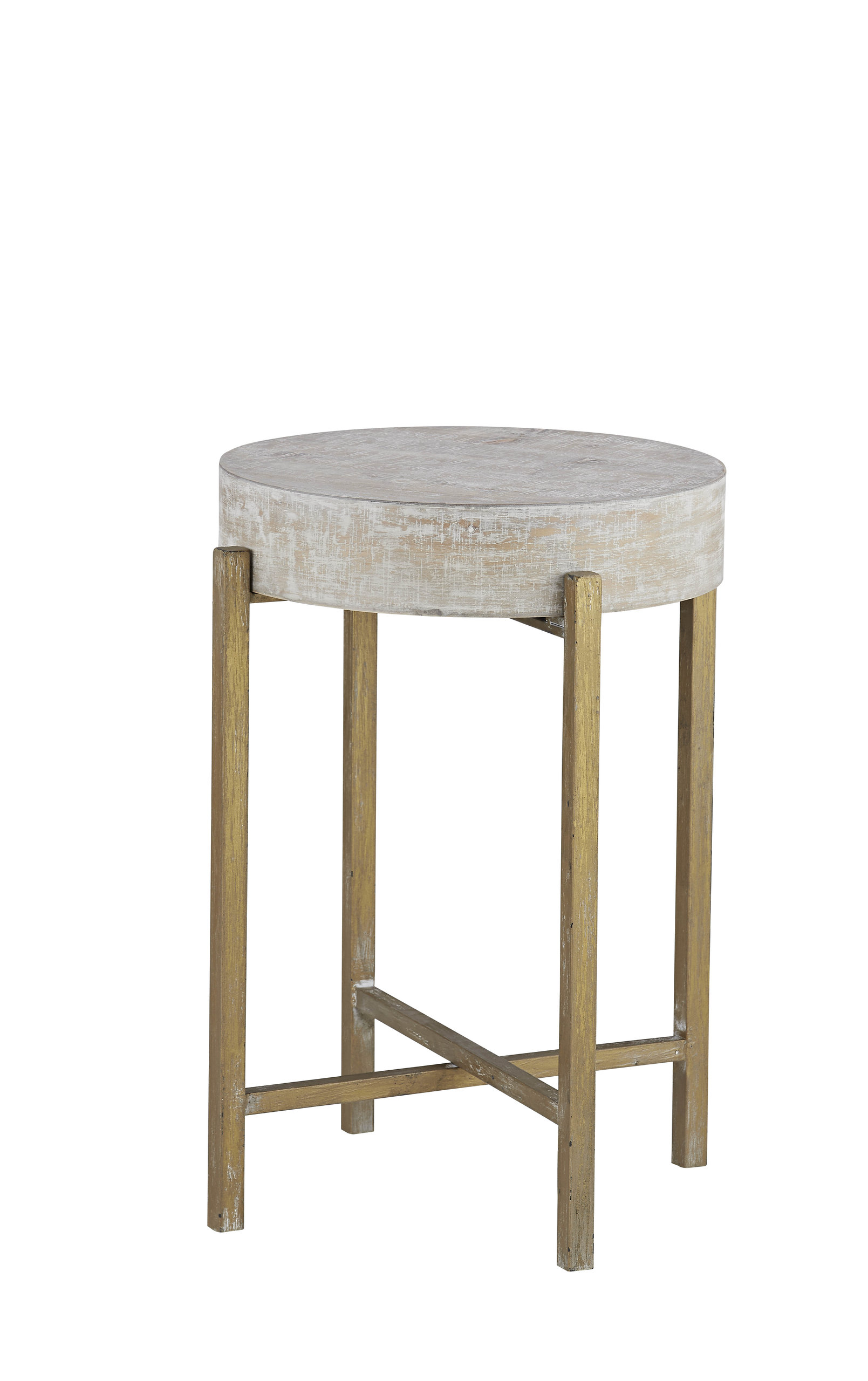 Collin Accent Table (White), W20*D20*H27 - Farmhouse - Side Tables And ...