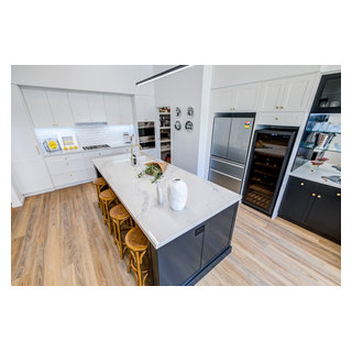 Expansive Open Plan Living Transformation - Modern - Kitchen - Brisbane ...