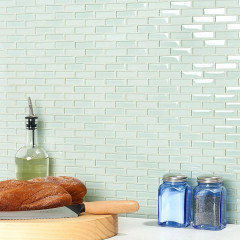 What color grout with mint green tile?