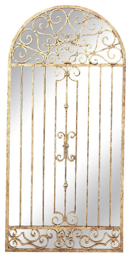 Gold Garden Gate Design Wall Mirror - Traditional - Wall Mirrors - by ...