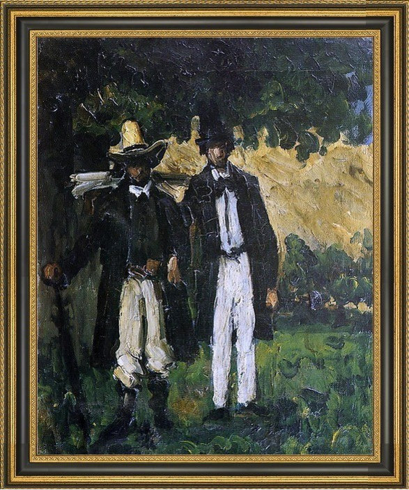 Paul Cezanne Marion and Valabregue Setting out for Motif - 16" x 20 ...