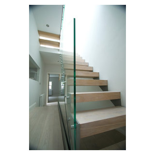 Zig-zag open stringer stairs - Modern - Staircase - London - by ...