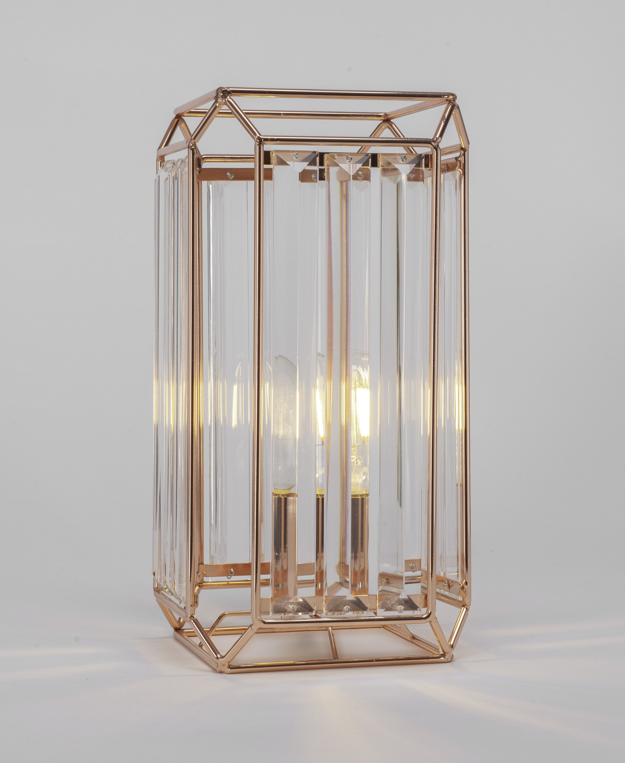 Genesis Accent Table Lamp Shown, Copper Finish With 3 Watt LED Bulb ...