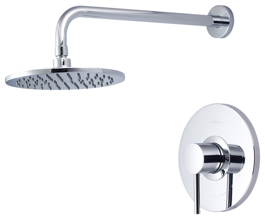 Motegi Single Handle Shower Trim Set - Contemporary - Showerheads And ...