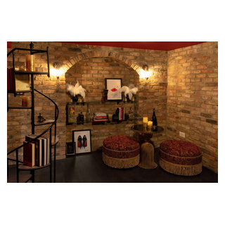 Secret Basement Speakeasy in Barrington - Transitional - Basement ...