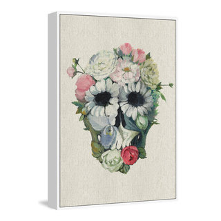 "Fancy Floral" Floater Framed Painting Print on Canvas, 24"x36 ...