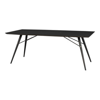 Piper Dining Table, Ebonized - Midcentury - Dining Tables - by Nuevo ...