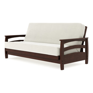 Galena Dark Cherry Futon Frame, Queen - Transitional - Futon Frames ...