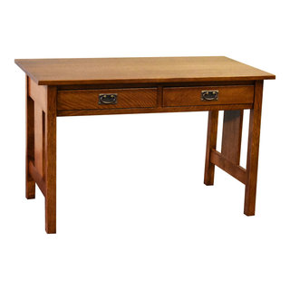 Mission/Arts and Crafts Solid Oak Writing Desk - Craftsman - Desks And ...