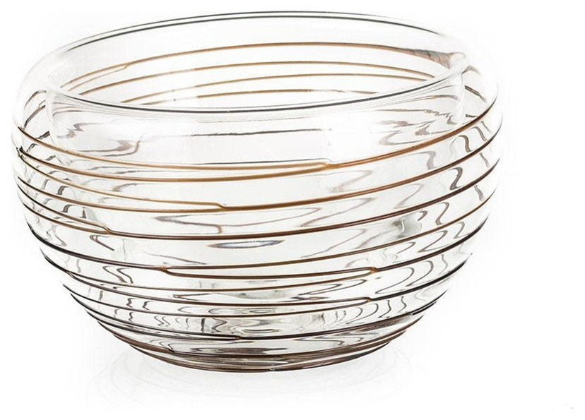 Thread Bowl, 10" Chocolate - Contemporary - Serving And Salad Bowls ...