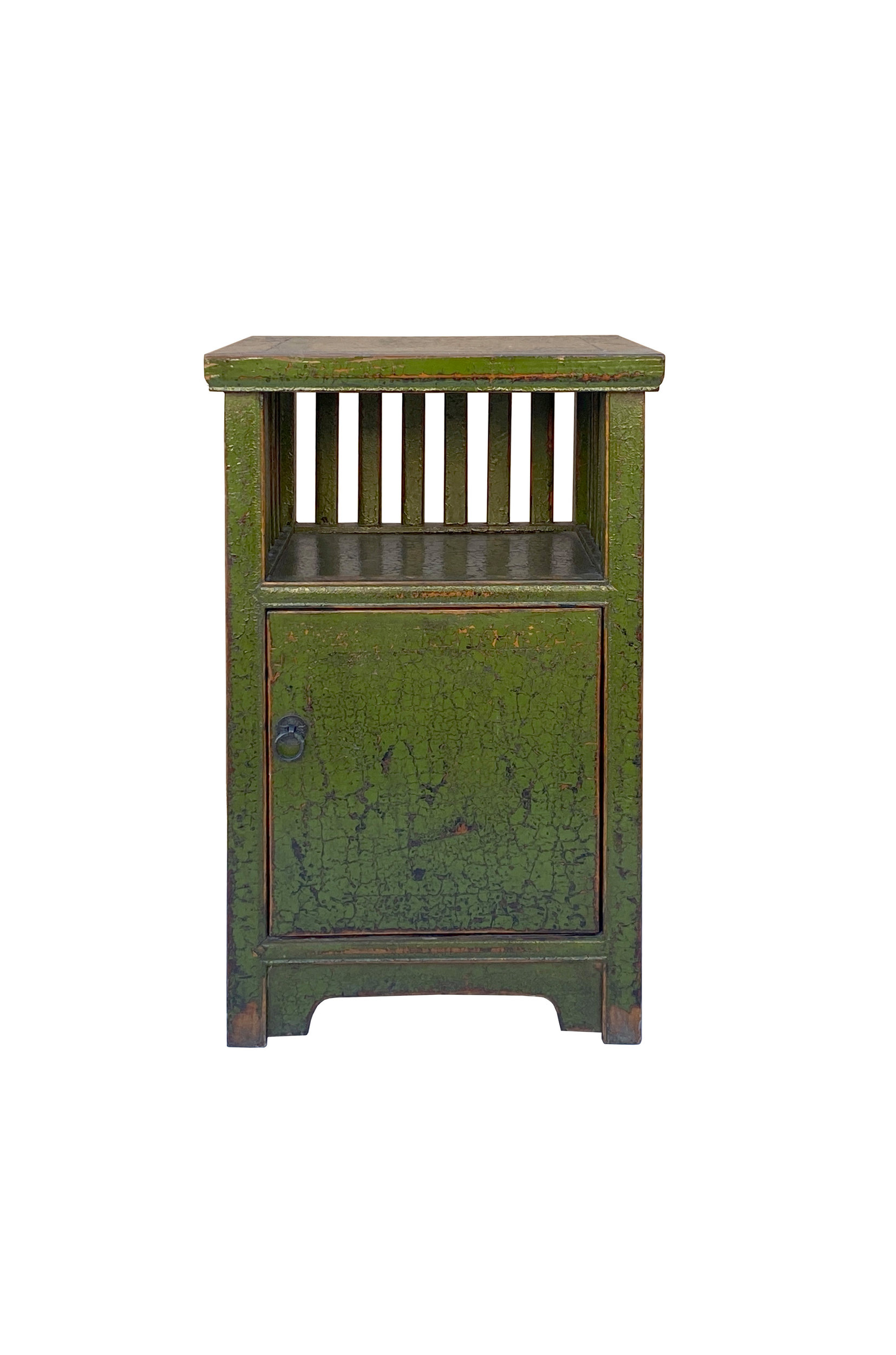 Asian Green Crack Surface Look Paint Bar Compartment Singer Door End ...