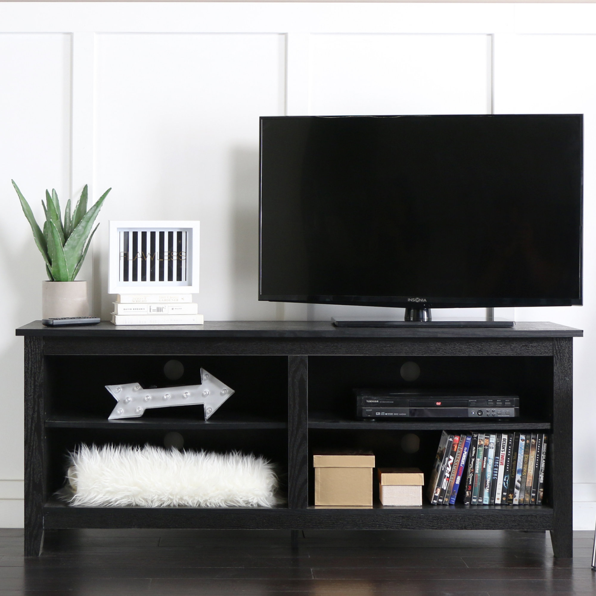 58" TV Stand Console - Transitional - Entertainment Centers And Tv ...