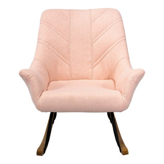 Nara Rocking Chair With Rubberwood Rocker Rails - Contemporary ...