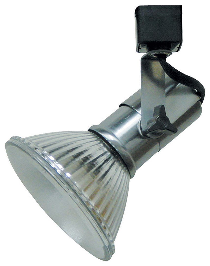 Track Heads One Light Track Fixture In Brushed Steel - Transitional ...