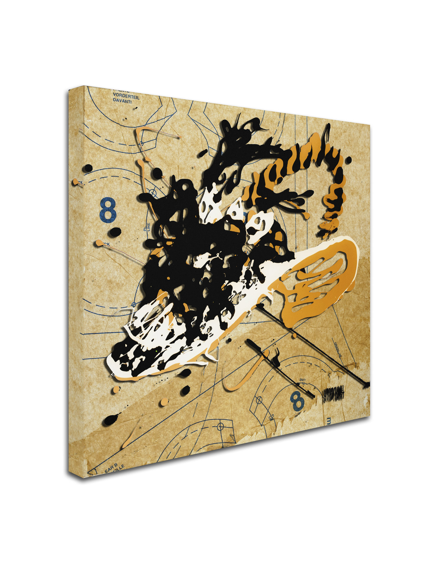 'Dynomite' Canvas Art by Roderick Stevens, 18" x 18" - Contemporary ...