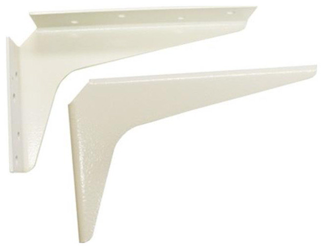 18 In. X 24 In. Work Station Brackets - White, 18 In. X 24 In ...