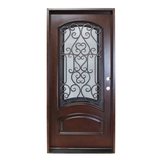 Forever Doors, Exterior Front Entry Composite Door AR07C, 36"x80", Left ...