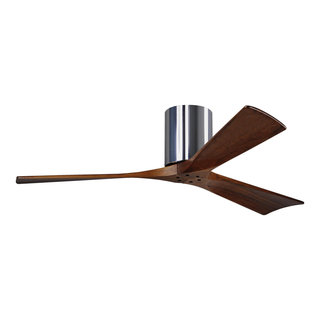 Irene 3 Blade Paddle Ceiling Fan With Walnut Tone Blades, 52 ...