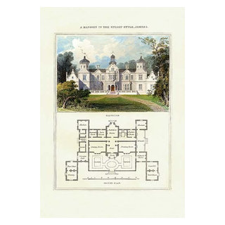 A Mansion in the Stuart Style, James I, 20" x 30" - Traditional ...