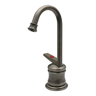 Point of Use Instant Hot Water Faucet,Gooseneck Spout and Self Closing ...