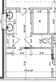 Master Walk In Shower Layout