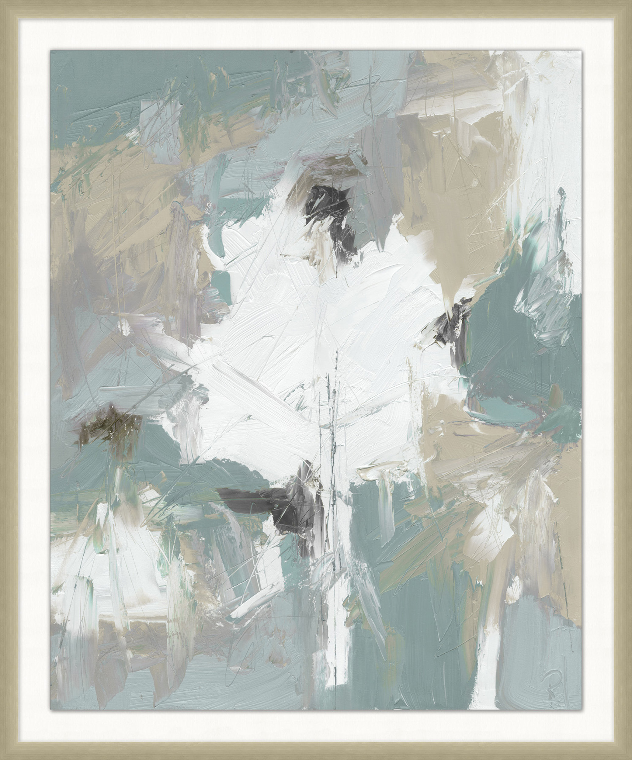 Floral Abstract 1, Giclee Reproduction Artwork, 34.5x41.5 ...