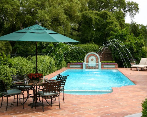 Spanish Style Pool Deck