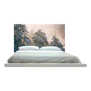 "Snow On Trees" Headboard, King - Contemporary - Headboards - by ZoZulu ...