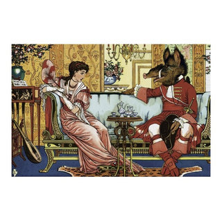 "Beauty and the Beast - The Courtship" Paper Print by Walter Crane, 20 ...
