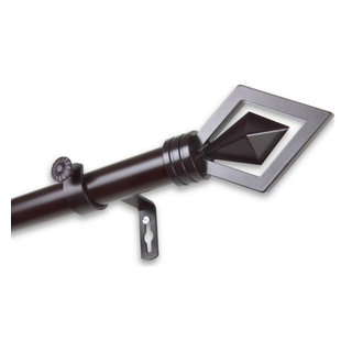 Lance 1" Curtain Rod, 66-120" - Transitional - Curtain Rods - by Rod ...