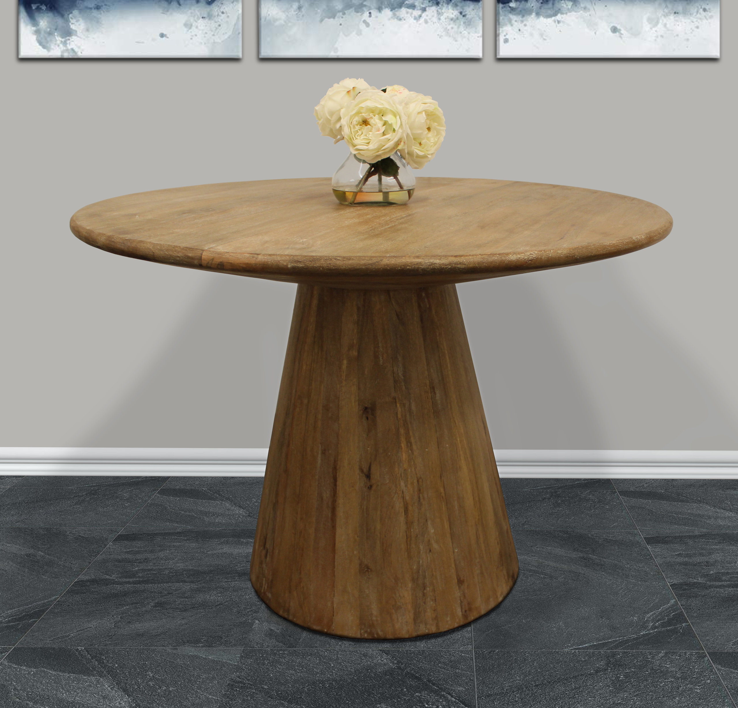 Redondo Jay Round Dining Table - Transitional - Dining Tables - by ...