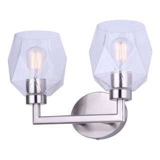 Canarm Lenci 2 Light Vanity Lighting, Matte Brushed Nickel ...