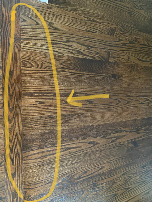 Wood floor stain done correctly?