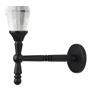 Cristallo Crystal and Metal Drapery Holdback, Single - Traditional ...