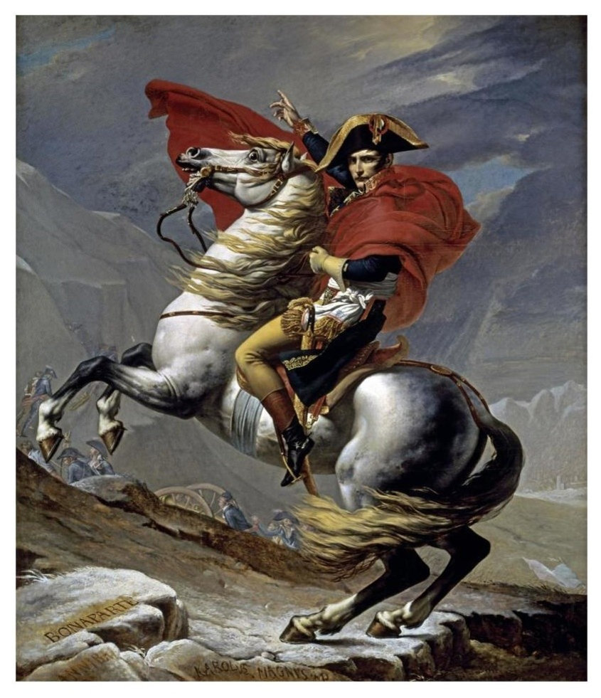 "First Consul Crossing The Alps" Paper Print by Jacques-Louis David, 16 ...