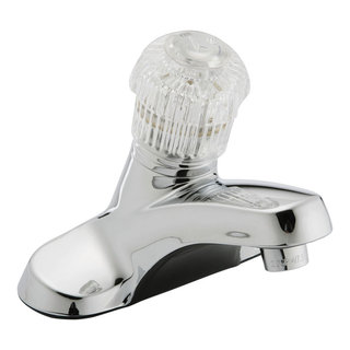 Banner Lavatory Faucet With Single Acrylic Handle - Transitional ...