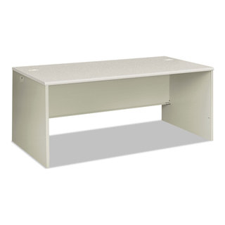HON 38000 Series Desk Shell, 72" x 36" x 30", Light Gray/Silver ...