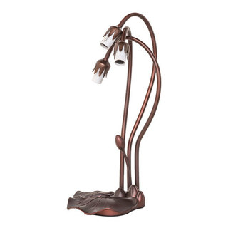16" High Lily 3 Light Table Base - Traditional - Lamp Bases - by Meyda ...